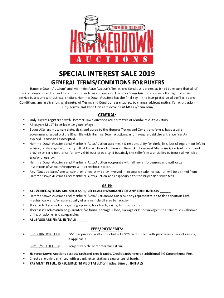 Fillable Online Florida Self Storage AuctionsHammer Down Auctions Inc ...