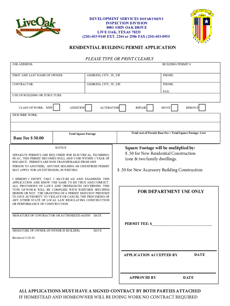 Fillable Online Lee County Building Permit Application Education Fax ...