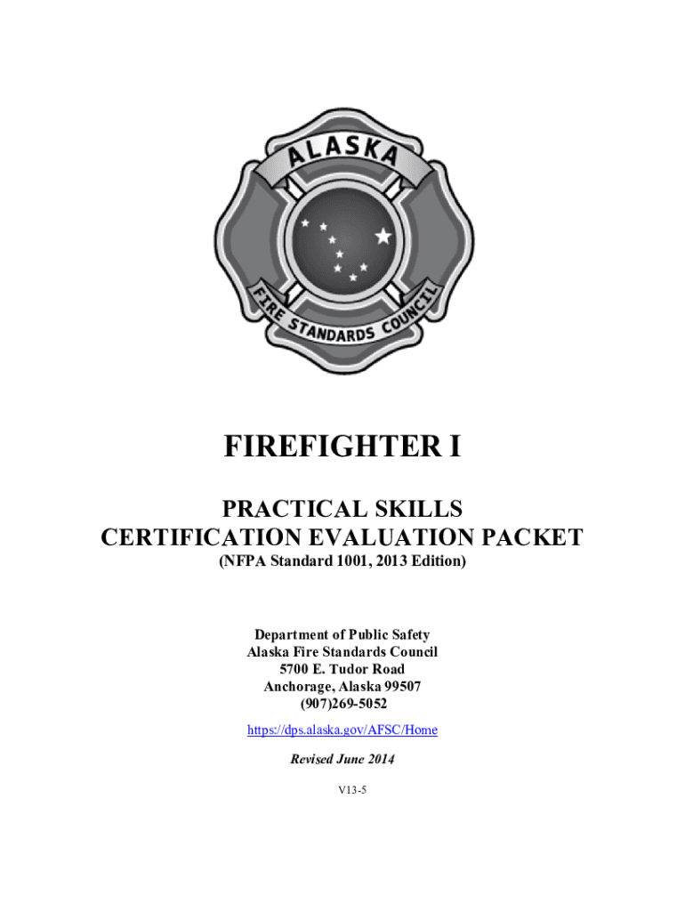 Fillable Online dps alaska Fire Fighter 1 Practice Exam - Example Fire ...
