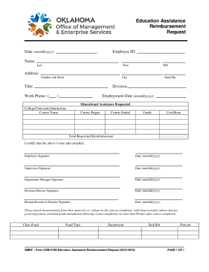 Fillable Online Education Assistance Application. Application form for ...