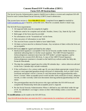 Ssa 89 - Social Security Administration ... Doc Template | pdfFiller