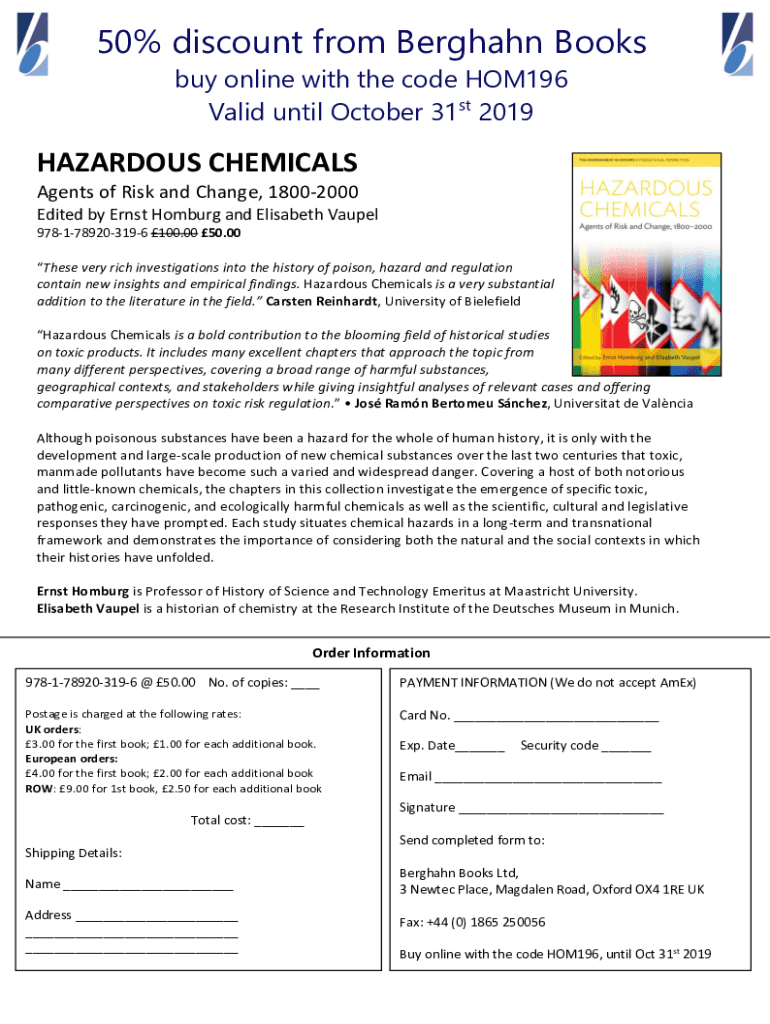Fillable Online hazardous chemicals - CHG Fax Email Print - pdfFiller