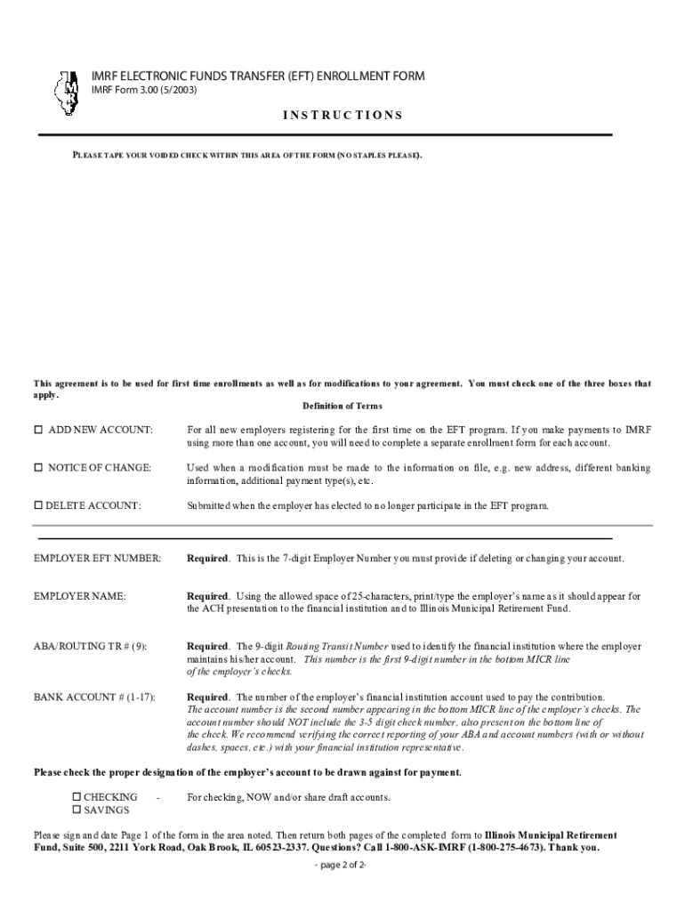 Fillable Online Imrf Form - Fill Out and Sign Printable PDF ...