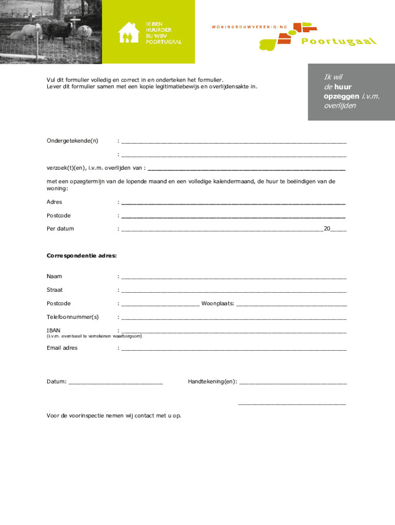 Fillable Online Vul dit formulier volledig en correct in en onderteken ...