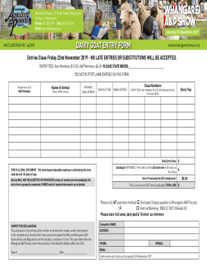 Fillable Online VIRTUAL CALF CLUB & STOCK JUDGING ENTRY FORM Fax Email ...