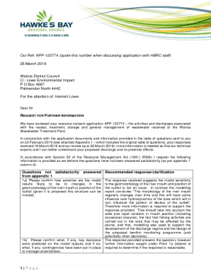 Fillable Online S92 Information Request Letter - 26/03/2019- APP-123774 ...
