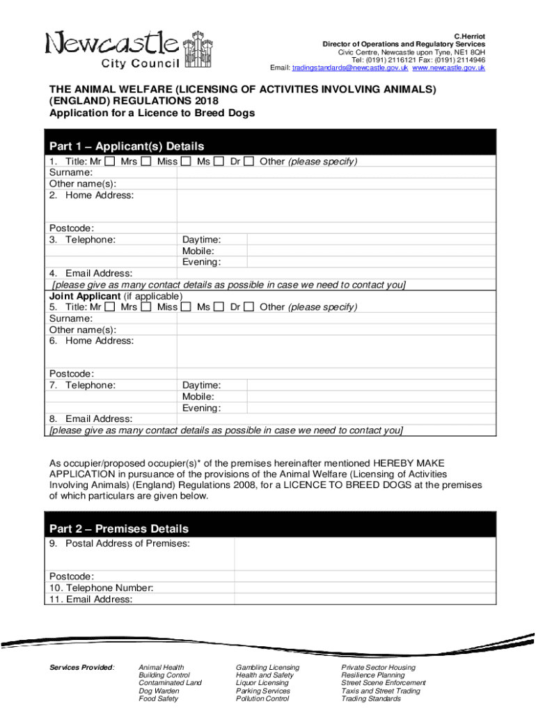 Fillable Online Part 1 Applicant(s) Details - Newcastle City Council Fax Email Print - pdfFiller