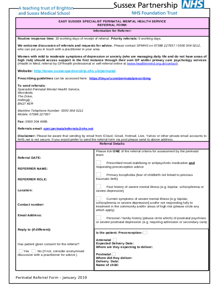 Specialist Perinatal Mental Health Service (SPMHS)Specialist Perinatal ...