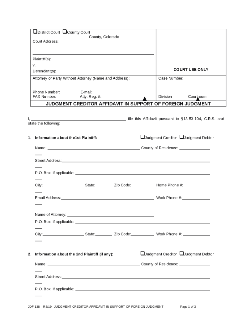 District Court See 2(a) Court Address: v. Doc Template | pdfFiller