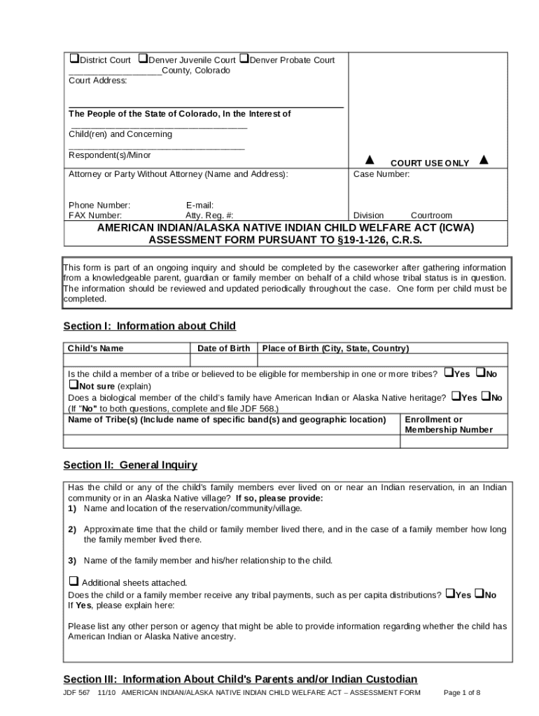 AMERICAN INDIAN/ALASKA NATIVE INDIAN CHILD WELFARE ACT (ICWA ... Doc ...