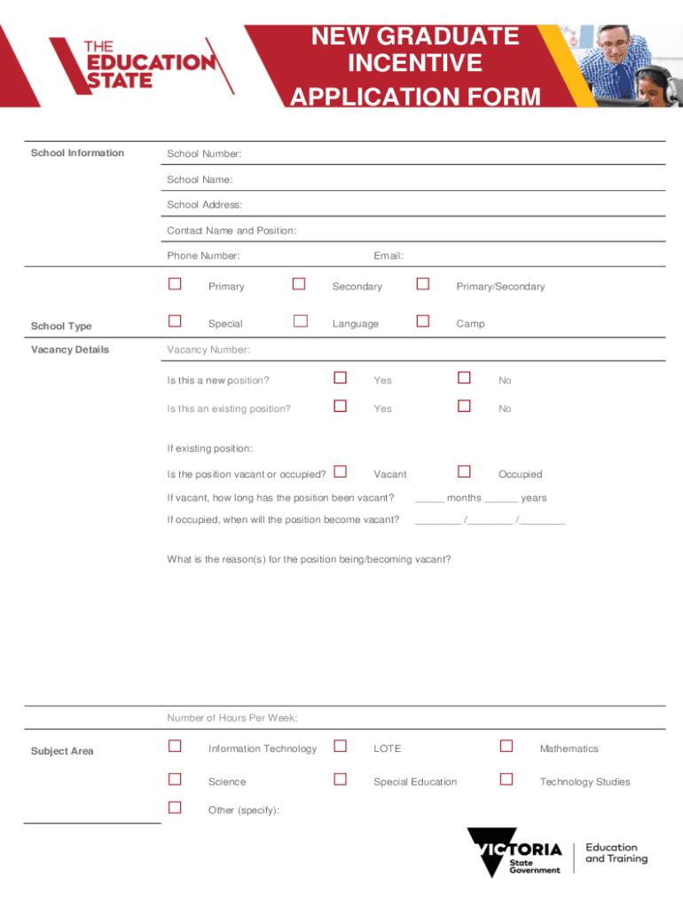 Fillable Online NEW GRADUATE INCENTIVE APPLICATION FORM Fax Email Print ...