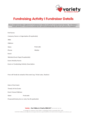 Fillable Online Fundraising Policy & Application Form - Free Church ...