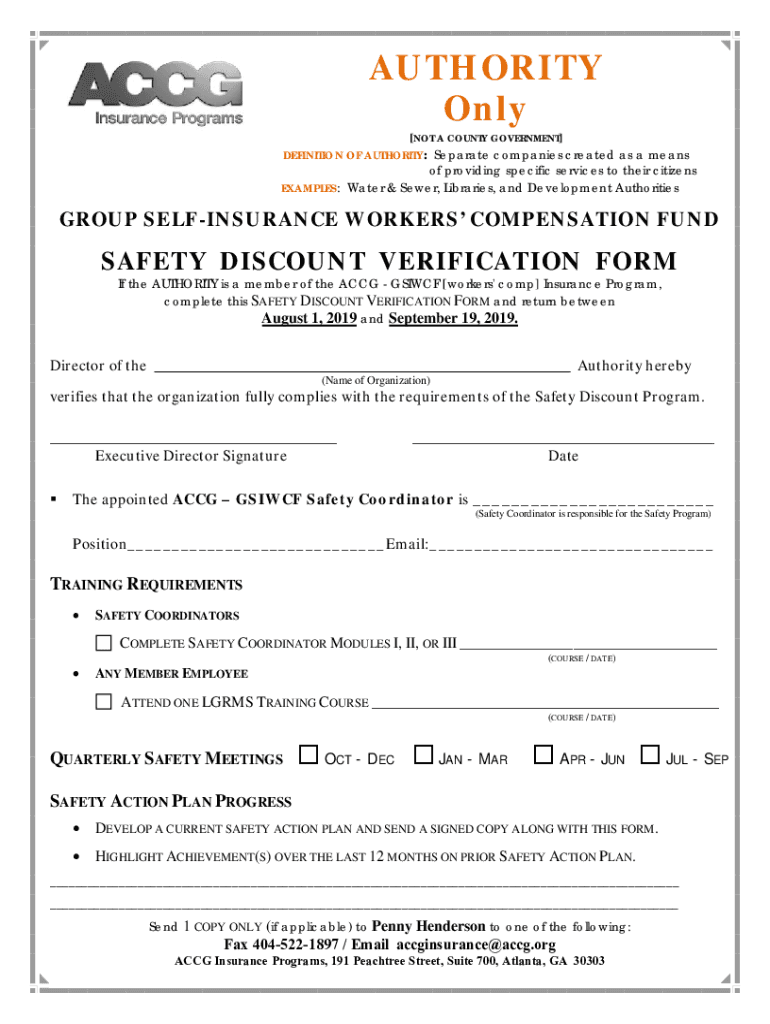 Fillable Online ACCG-GROUP SELF INSURANCE Fax Email Print - pdfFiller