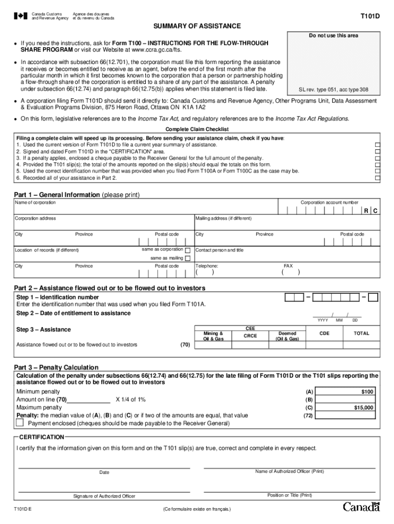 Fillable Online Canada Customs Agence des douanes and Revenue Agency ...