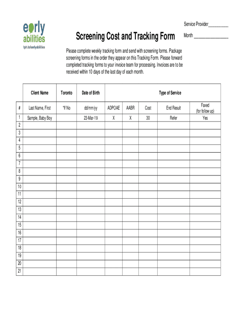 Fillable Online FREE 11+ Sample Health Screening Forms in PDFMS Word ...