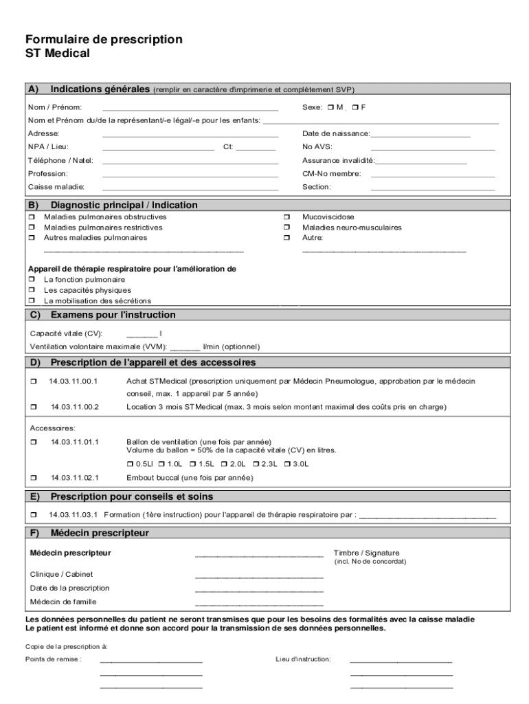 Fillable Online ST Medical Fax Email Print - pdfFiller