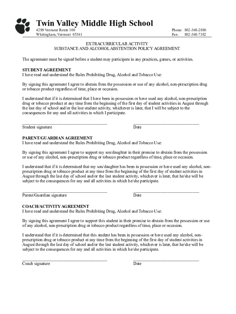 Fillable Online Sports Abstention Form Fax Email Print - pdfFiller