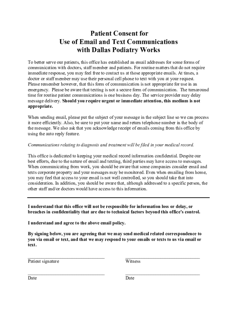 Fillable Online Email Consent form(1) (2).docx Fax Email Print - pdfFiller