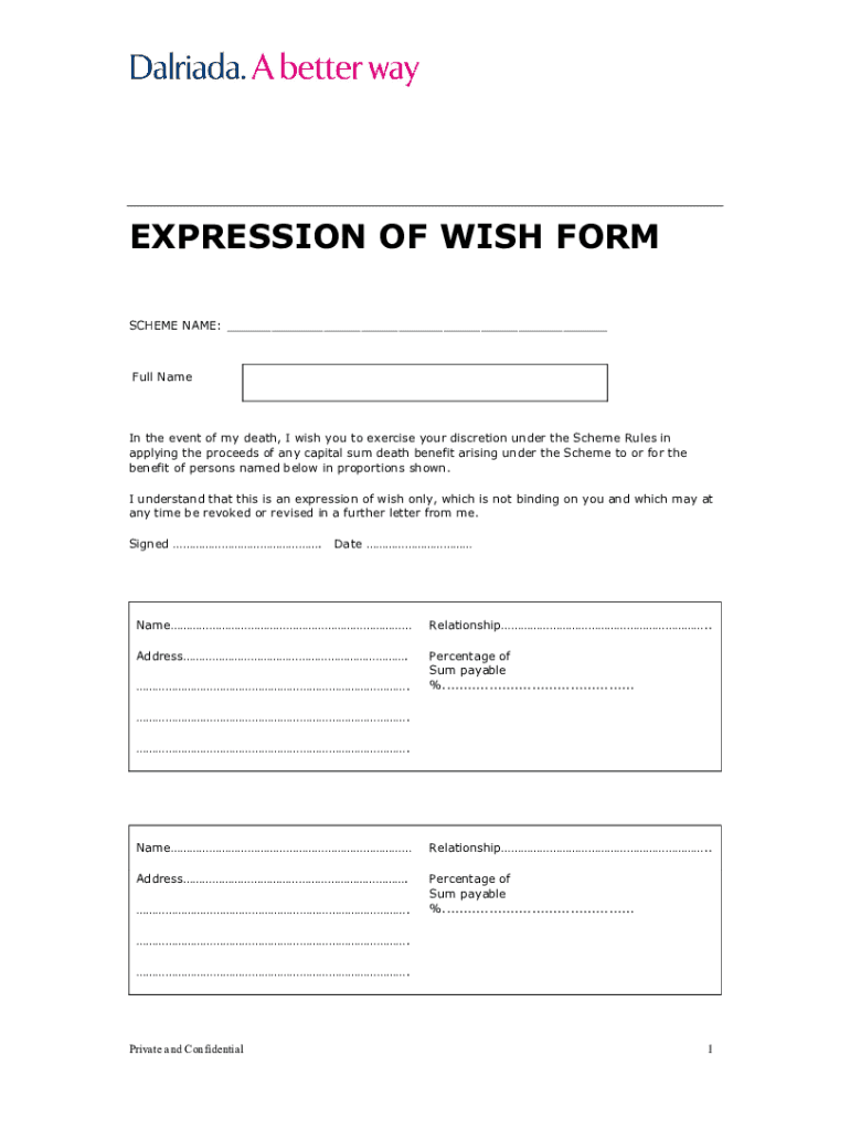 Fillable Online Blank EOW Form Fax Email Print - pdfFiller