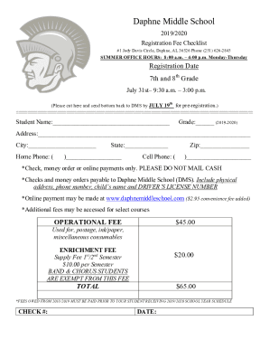 Fillable Online 2019-2020 DMS Registration Form.docx Fax Email Print ...