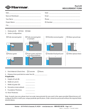 Fillable Online In-ground Liner Measuring Form - Doheny's Pool Supplies ...