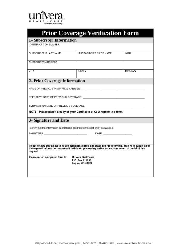 Fillable Online FREE 11+ Medical Health Insurance Verification Forms in ...