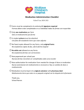 Fillable Online 18+ Medication Administration Checklist Templates in ...