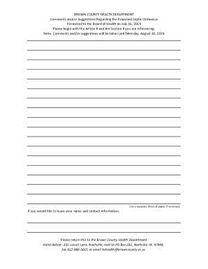 Fillable Online Comments Suggestions Form Fax Email Print - pdfFiller