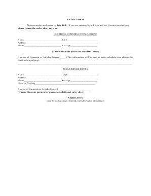 Fillable Online Basic Entry Form White TemplateRaffle tickets template ...