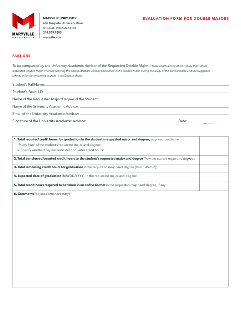 Fillable Online blogs maryville 18-MV-31018-Form-Double Majors-R1.indd Fax Email Print - pdfFiller