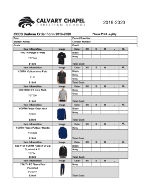 Fillable Online Master Order Form 2019-2020 Fax Email Print - pdfFiller