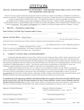 Fillable Online Sample travel waiver form" Keyword Found Websites ...