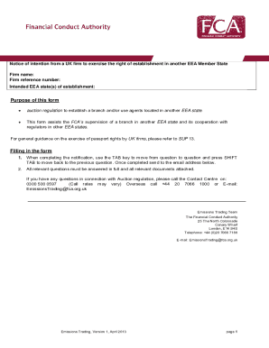 Fillable Online Purpose of this form - handbook.fca.org.uk Fax Email ...