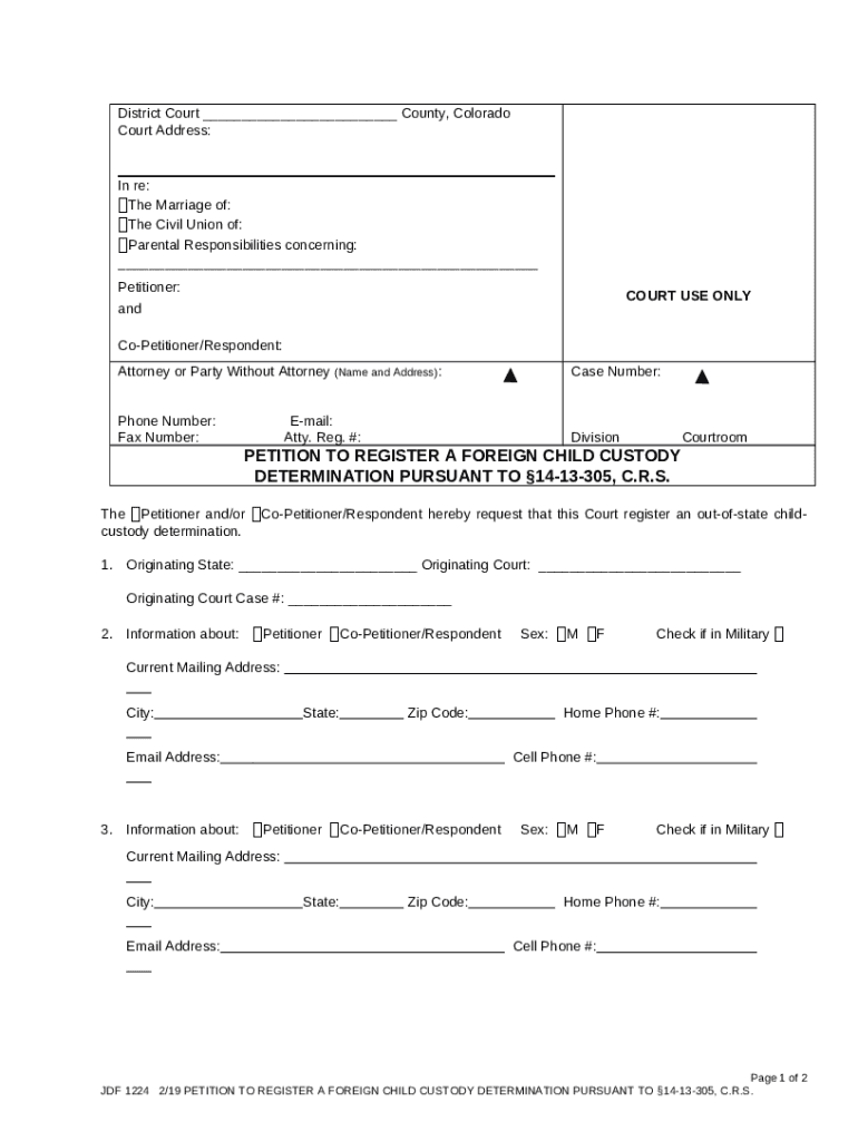 Originating State: Originating Court: Doc Template | pdfFiller