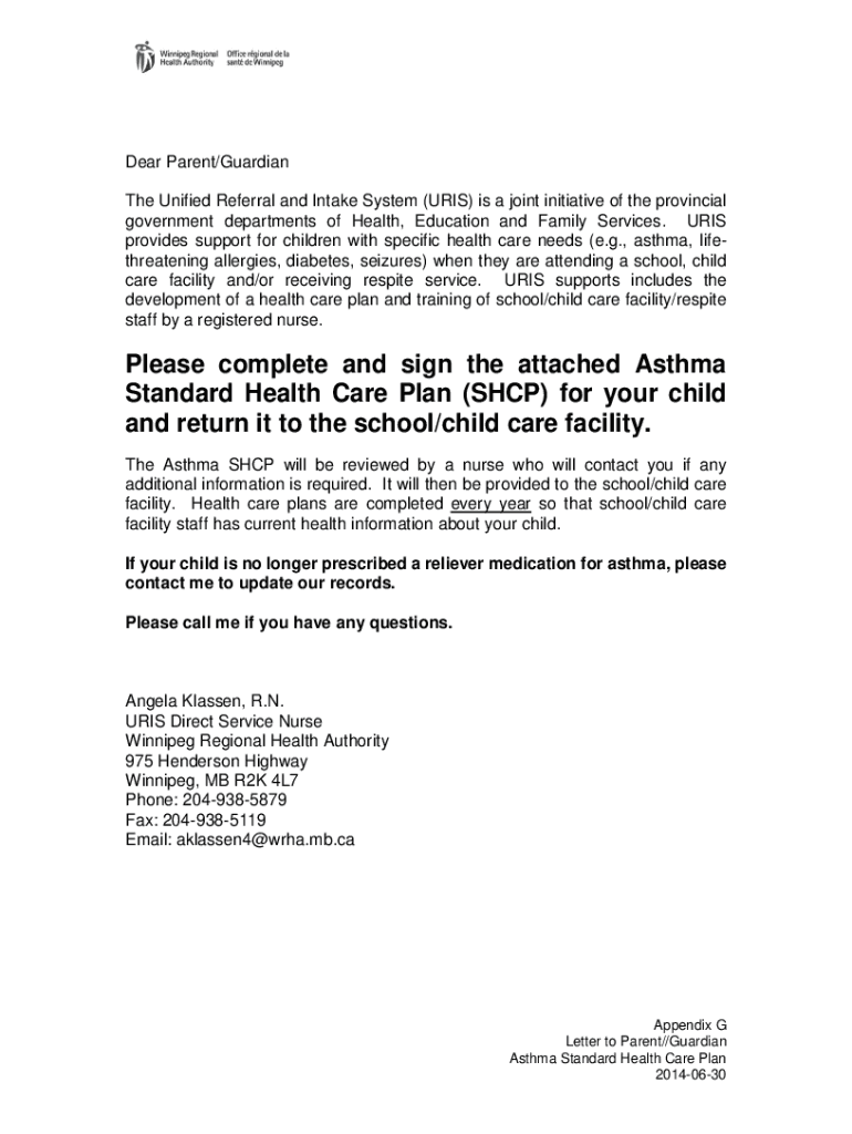 Fillable Online Unified Referral Intake SystemSouthern Health-Sant Sud ...