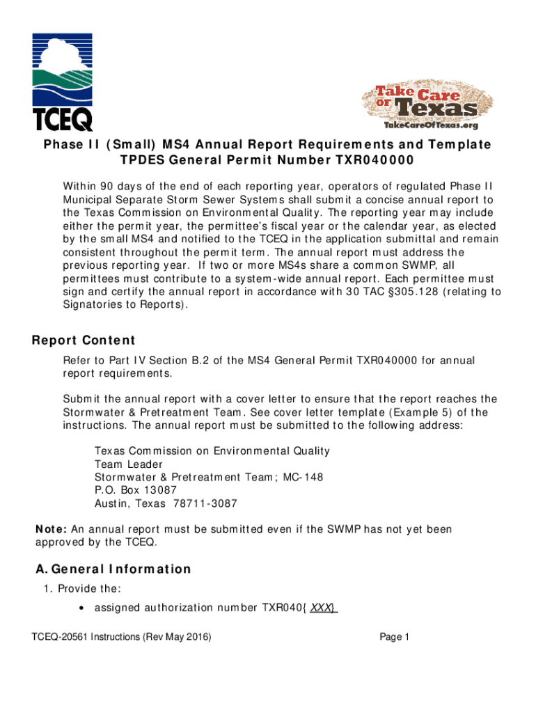 Fillable Online Phase II Small Municipal Separate Storm Sewer System ...