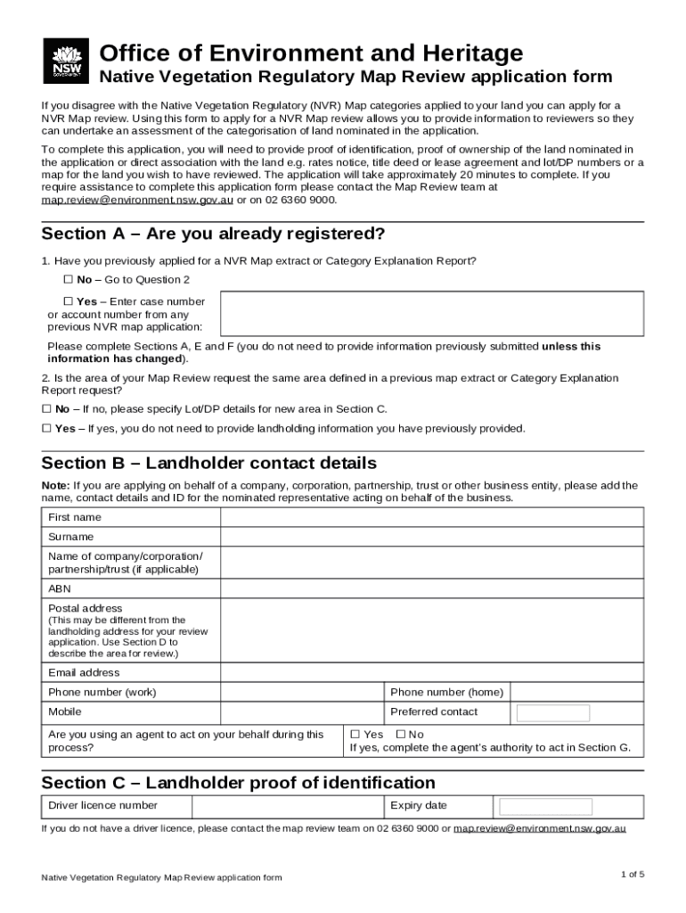 Native Vegetation Regulatory Map Review application - www environment ...