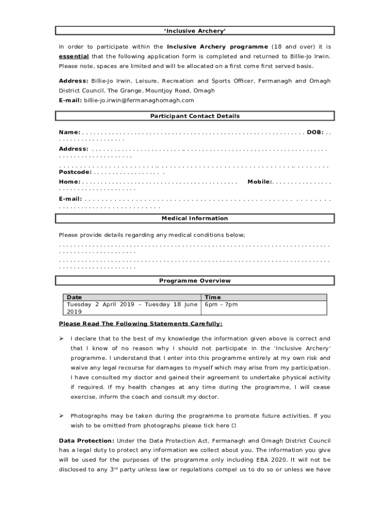 USA Archery and Disabled Sports USA Release Adaptive ... Doc Template ...