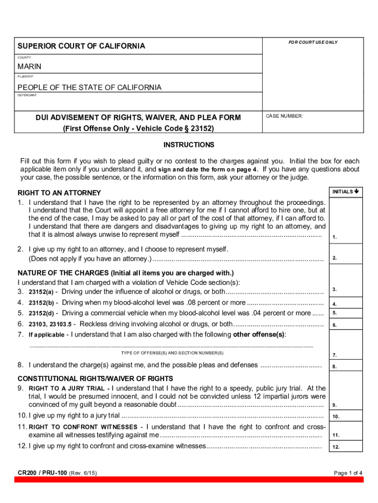 Fillable Online Fill out this form if you wish to plead guilty or no ...