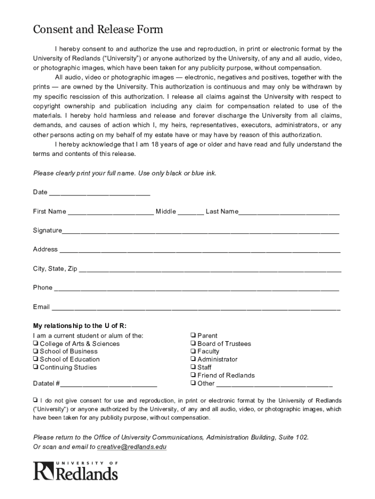 Fillable Online Consent and Authorization Form - University of Florida ...