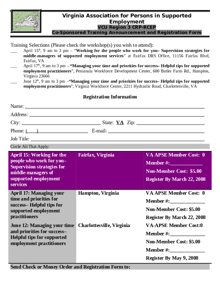 Virginia Commonwealth University Region III CRP-RCEP Fact ... Doc ...