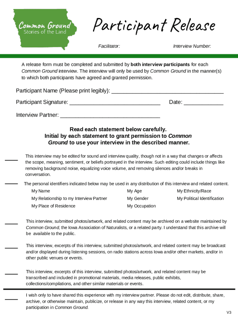 Fillable Online Updated September 2019 Activities Release and Waiver ...