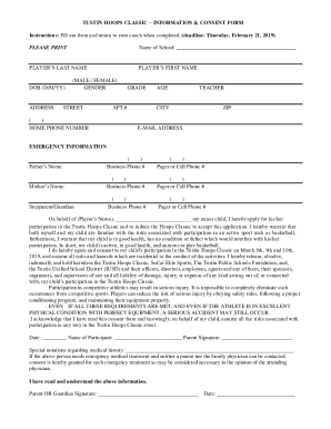 Fillable Online (CHECK TITLE ) Information & Consent Form Fax Email ...