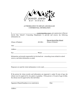 Fillable Online AUTHORIZATION TO OBTAIN AND RELEASE Fax Email Print ...