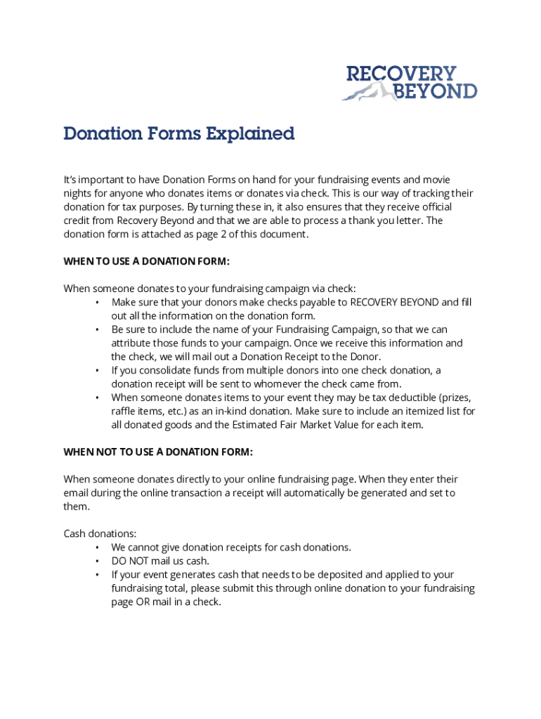 Fillable Online 4 Brilliant (and Useful) Donation Form TemplatesCollect ...