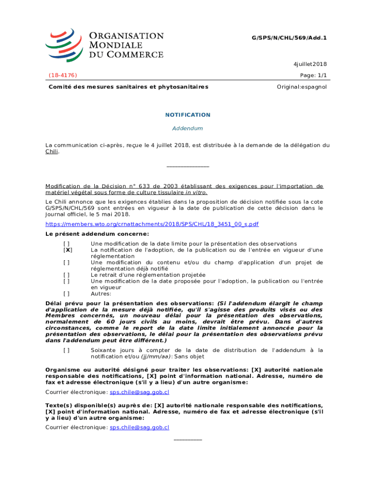 NOTIFICATION DE COMMUNICATION Doc Template | pdfFiller