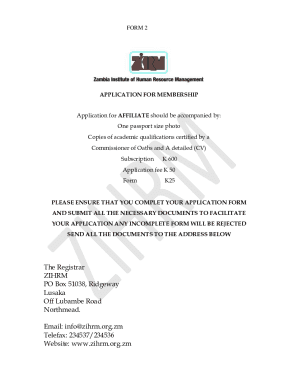 Fillable Online zihrm org GEMS Plus 2 Application Form Fax Email Print ...