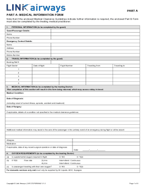 Fillable Online FREE 29+ Sample Medical Clearance Forms in ...