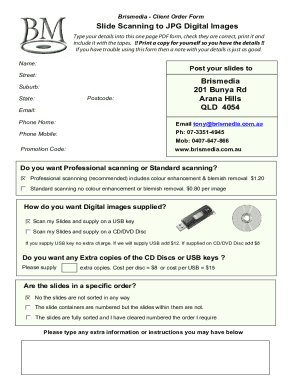 Fillable Online How do you want Digital images supplied?Post Your ... Fax Email Print - pdfFiller