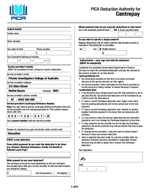 Fillable Online Centrelink-Centrepay-deductions-form - IMPO.cdr Fax ...